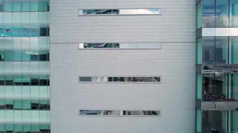 Close-Up Exterior View of Modern High Ri... | Stock Video | Pond5
