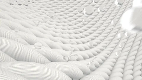 Close-up fabric fiber in underwater. fib... | Stock Video | Pond5