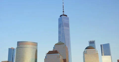 Close Up Of Famous World Trade Centre In... | Stock Video | Pond5