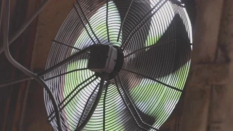 Close-up of fans in a factory. Ventilati... | Stock Video | Pond5
