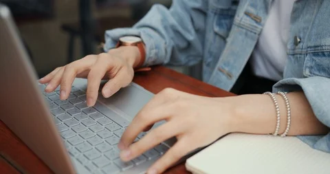 Close up of the female Caucasian hands t... | Stock Video | Pond5