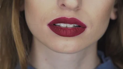 Red Lip Matte Stock Videos – Royalty-Free HD & 4K Videos