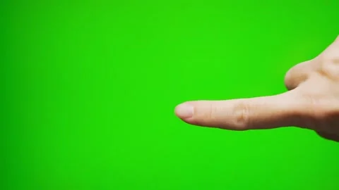 Finger Pointing On Green Screen Stock Video Footage | Royalty Free ...