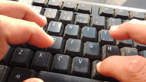 close up finger typing programming press... | Stock Video | Pond5