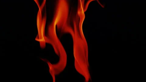 Close Fire Flames Igniting And Burning, ... | Stock Video | Pond5