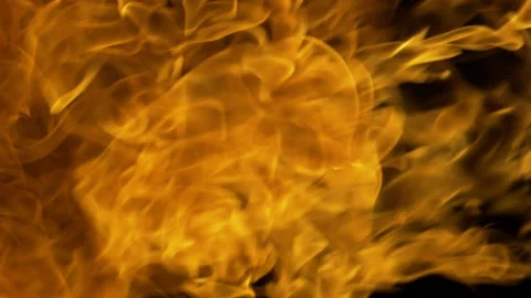 Close Fire Flames Igniting And Burning, ... | Stock Video | Pond5