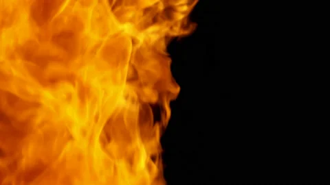 Close Fire Flames Igniting And Burning, ... | Stock Video | Pond5