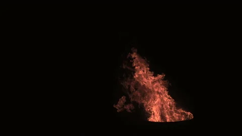 Close Fire Flames Igniting And Burning, ... | Stock Video | Pond5