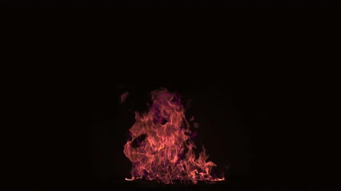 Close Fire Flames Igniting And Burning, ... | Stock Video | Pond5