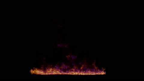 Close Fire Flames Igniting And Burning, ... | Stock Video | Pond5