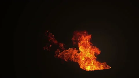 Close Fire Flames Igniting And Burning, ... | Stock Video | Pond5