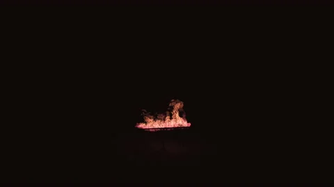 Close Fire Flames Igniting And Burning, ... | Stock Video | Pond5