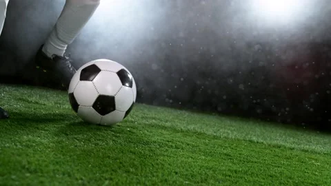 Foot Kicking Ball Stock Video Footage | Royalty Free Foot Kicking Ball ...