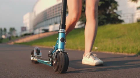 Close-up foot or leg of young woman walk... | Stock Video | Pond5