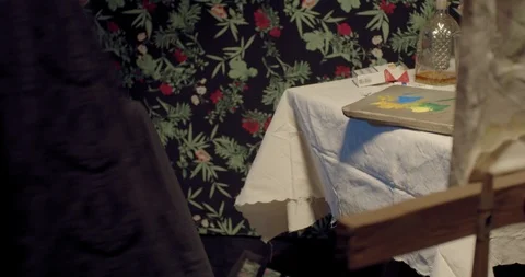 Close up of Frida Kahlo sitting down at ... | Stock Video | Pond5