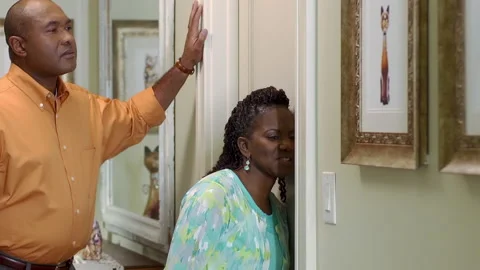 Close up of frustrated black couple knoc... | Stock Video | Pond5