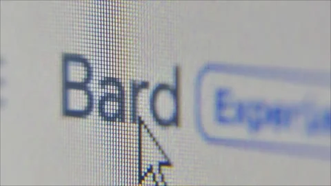 Close up Google Bard text with user movi... | Stock Video | Pond5