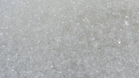 Close-up of granulated sugar texture | Stock Video | Pond5