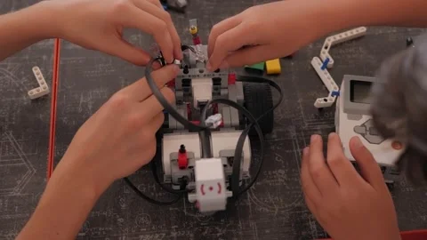 Close-up group of children are making ro... | Stock Video | Pond5