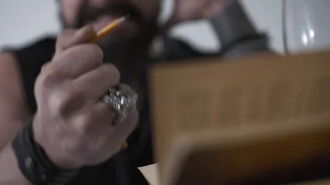 Close-up of the hand of a brutal angry m... | Stock Video | Pond5