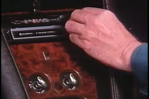 Close-up of hand changing channel on car... | Stock Video | Pond5