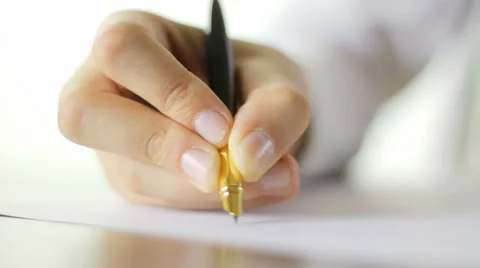 Writing A Letter Stock Video Footage | Royalty Free Writing A Letter ...