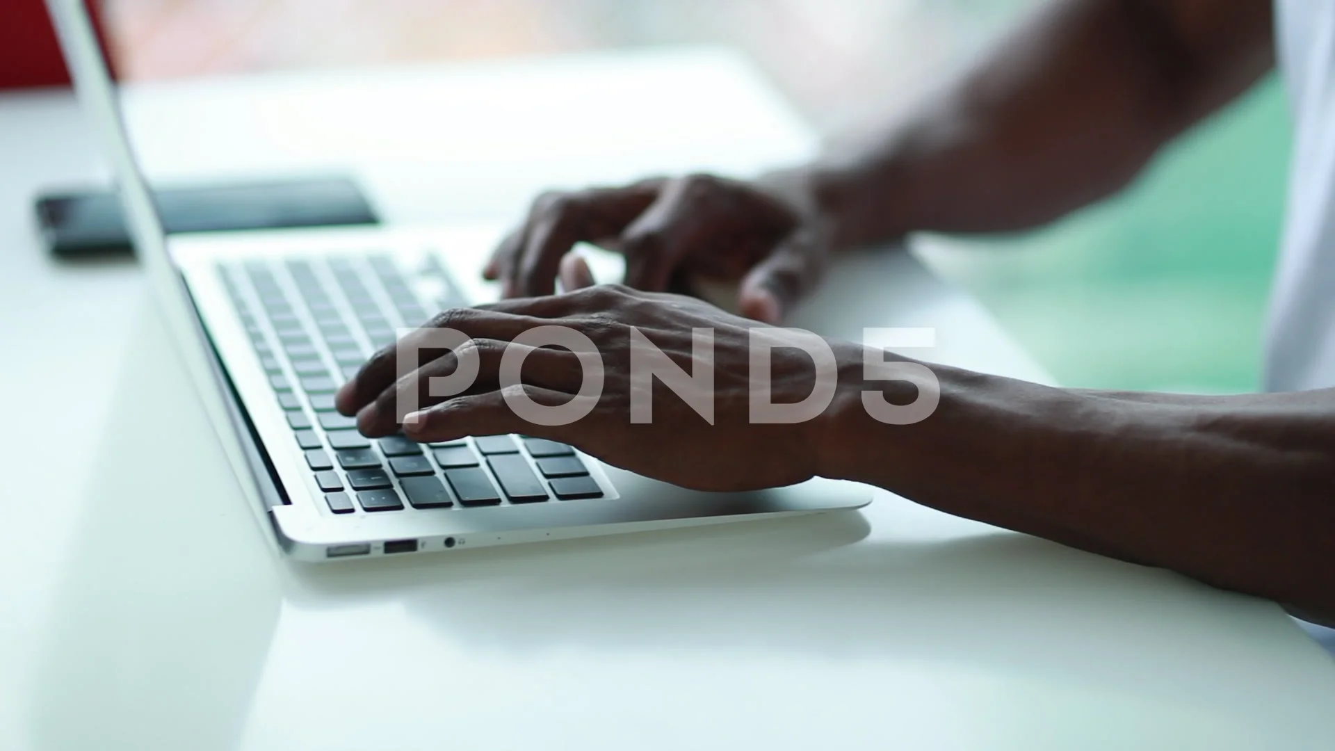 Person Typing On A Computer