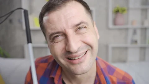 Close-up of happy facial expression of b... | Stock Video | Pond5