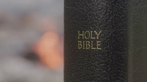 Close up of Holy Bible Standing on Groun... | Stock Video | Pond5