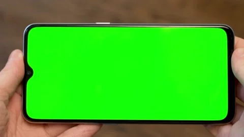 Close-up of a Horizontal Phone with a Gr... | Stock Video | Pond5
