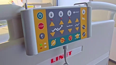 Close-Up of Hospital Bed Control Panel | Stock Video | Pond5