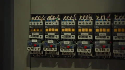 Close up of indicator lights on control ... | Stock Video | Pond5