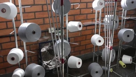 Close up of iron industrial loom machine... | Stock Video | Pond5