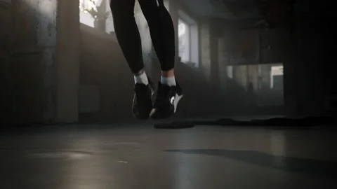 Close-up Legs of athletic woman weightli... | Stock Video | Pond5