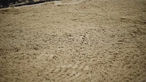 Close-up of a long jump. Jumping into th... | Stock Video | Pond5