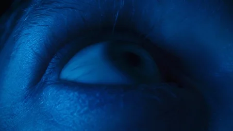 Close up macro shot of eye opening, with... | Stock Video | Pond5