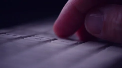 Close up of male finger pressing compute... | Stock Video | Pond5