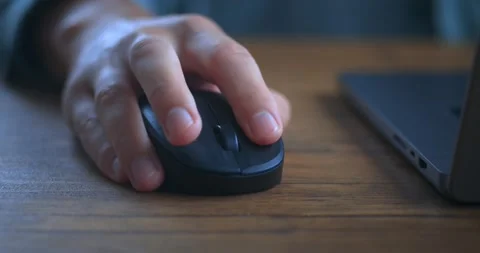 Hand Click Mouse Stock Footage ~ Royalty Free Stock Videos | Pond5