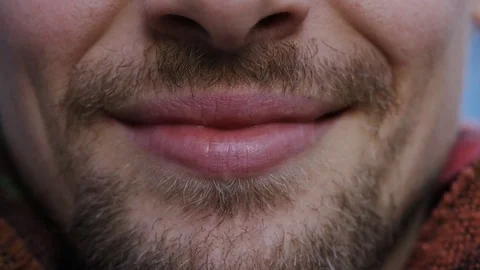 Male Lips Close Up Stock Videos – Royalty-Free HD & 4K Videos | Pond5