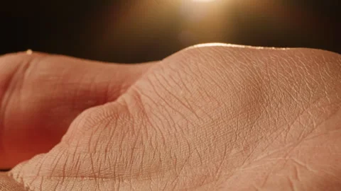 Close-up of man hand skin texture. Macro... | Stock Video | Pond5