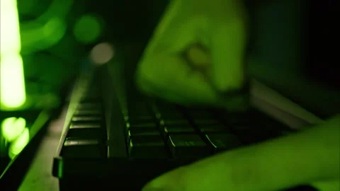Close up of a man punching the keypad on... | Stock Video | Pond5