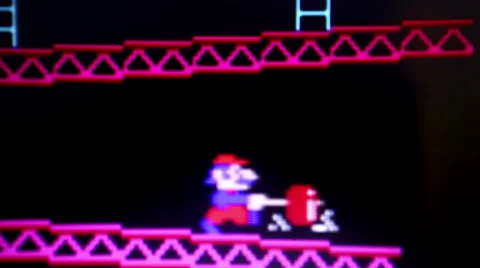Close up 'Mario' from 'Donkey Kong' Clas... | Stock Video | Pond5