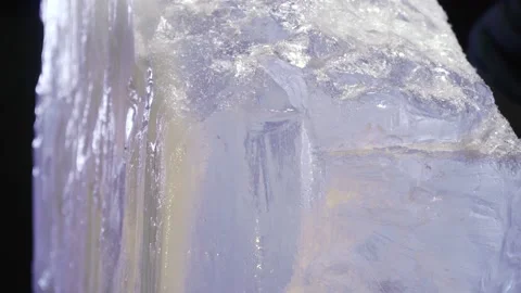 Close up of a massive block of ice in th... | Stock Video | Pond5
