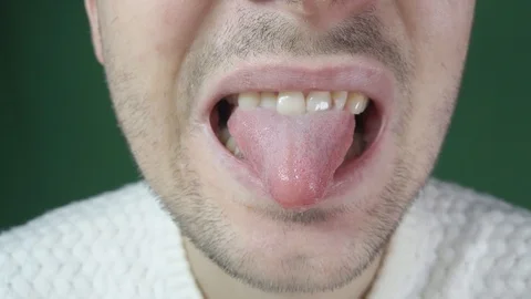Close-up of men's mouth, different varia... | Stock Video | Pond5