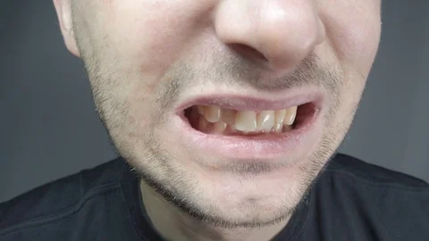 Close-up of men's mouth, different varia... | Stock Video | Pond5