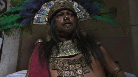 Close up of Montezuma captured from his ... | Stock Video | Pond5