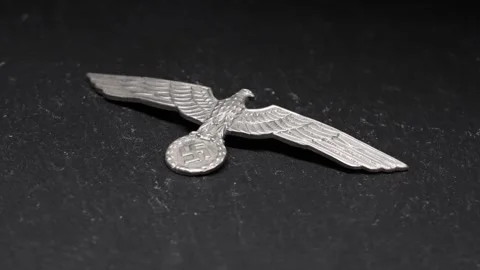 Close-Up of Nazi Eagle Emblem With Metal... | Stock Video | Pond5