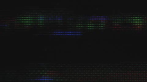 Close-up of old TV screen glitching RGB ... | Stock Video | Pond5