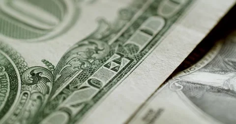 a close-up of a one dollar bill bank not... | Stock Video | Pond5