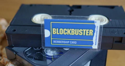 Close Up Pan Right Shot of a Blockbuster... | Stock Video | Pond5